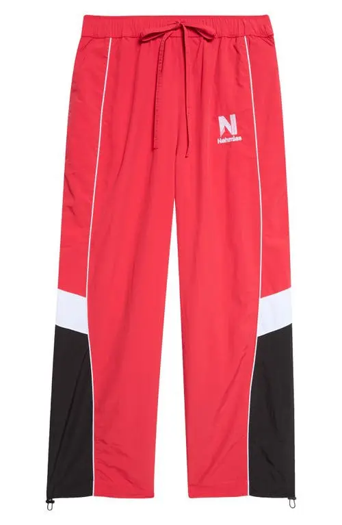 NAHMIAS Nylon Warm Up Pants - Red