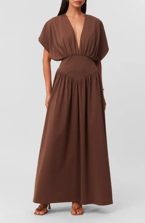 SNDYS. Heine Maxi Dress - Mocha
