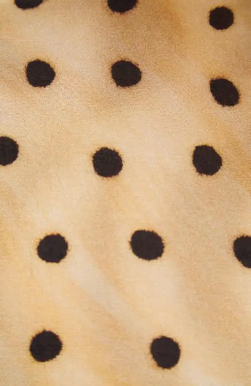 MUSE ASSEMBLY Polka Dot Cowl Neck Maxi Dress