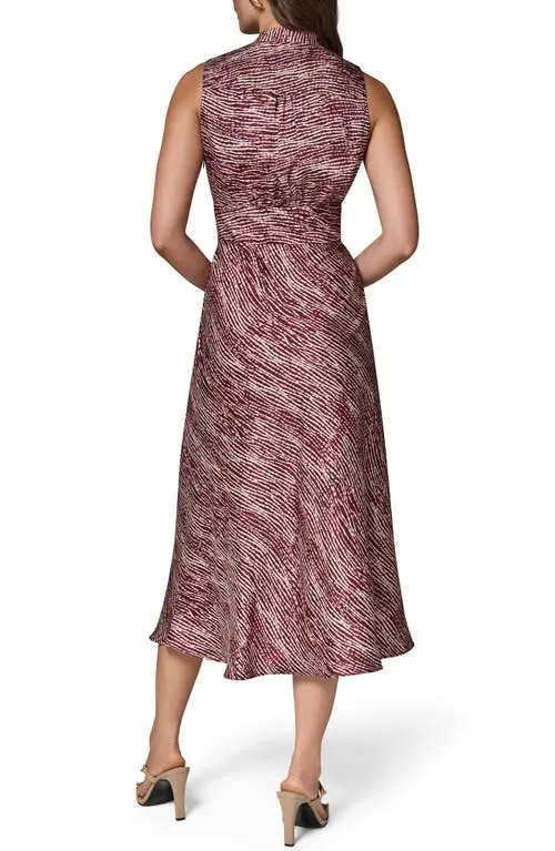 Donna Karan New York Sleeveless Mock Neck Midi Dress