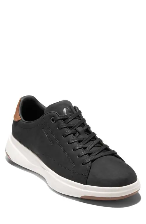 Cole Haan Grandpro Tennis 2.0 Leather Sneakers - Black Nubuck/british Tan