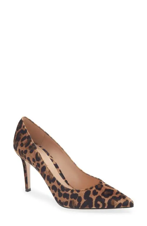 GIANVITO ROSSI Velvet Pump - Leopard Print