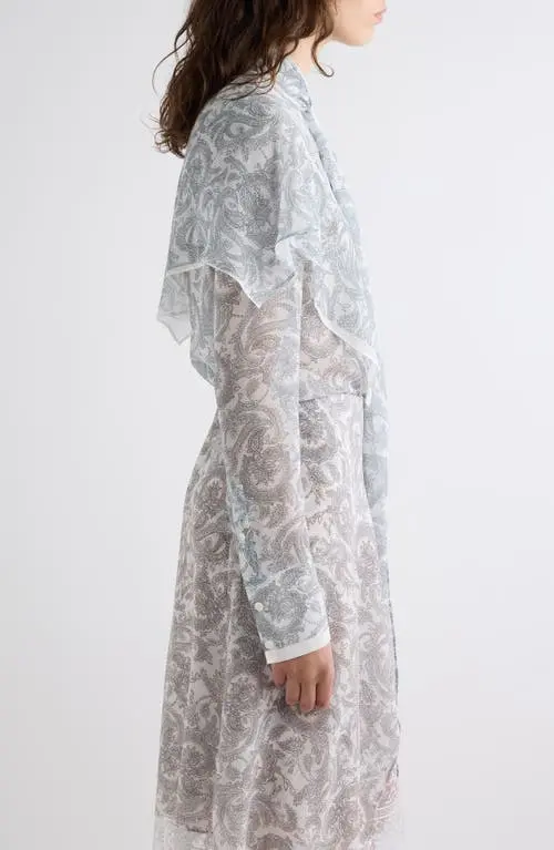 Acne Studios Senelle Paisley Silk Shirt