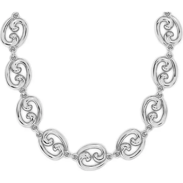 LENI JAMES The Fibonacci Link Necklace - Silver