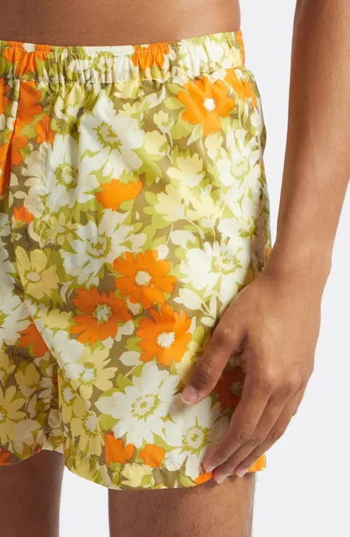 Valentino Garavani Floral Print Swim Shorts