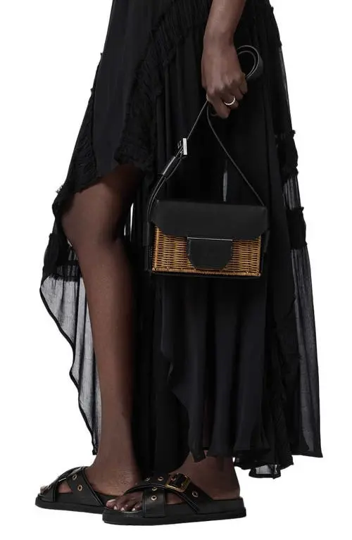 ALLSAINTS Monique Wicker Crossbody Bag