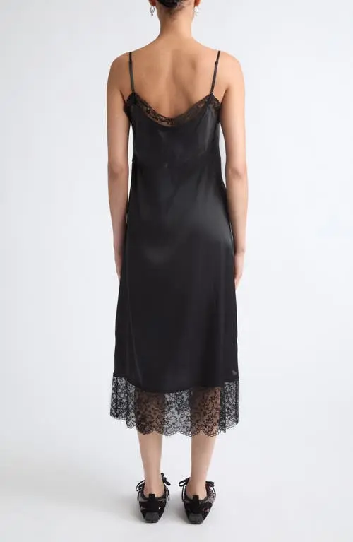 Simone Rocha Lace Trim Slipdress - Black