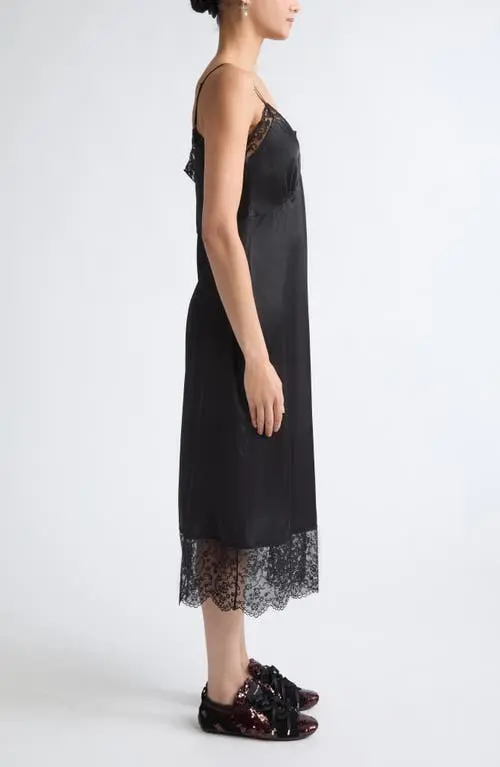Simone Rocha Lace Trim Slipdress - Black