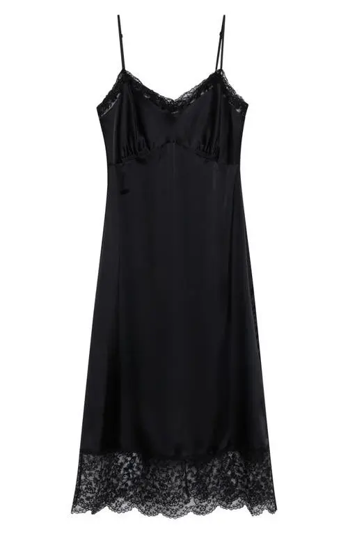 Simone Rocha Lace Trim Slipdress - Black