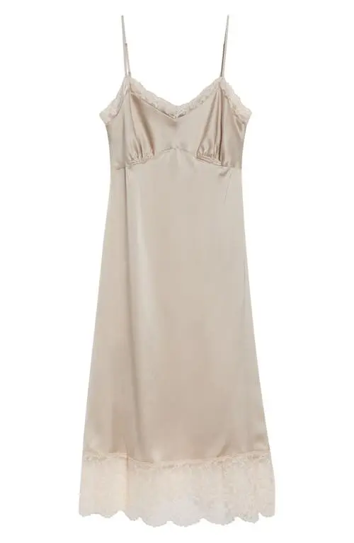 Simone Rocha Lace Trim Slipdress - Oyster