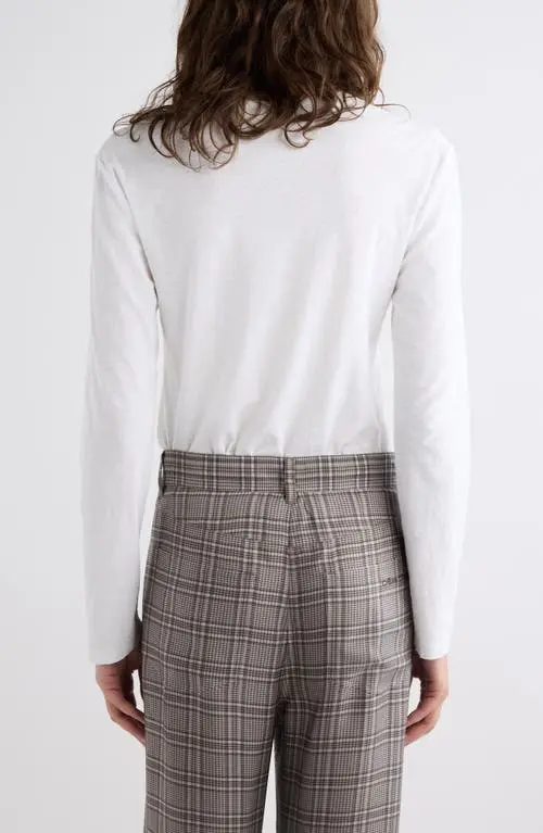 Acne Studios Etza 1996' Distressed Long Sleeve Graphic T-shirt - Off White
