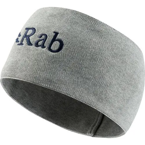 RAB Organic Cotton Logo Headband - Grey Marl