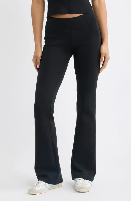 PACSUN Jessa Flare Leg Lounge Pants - Black
