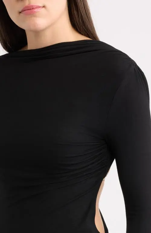 ARTLESS FOREVER Romy Ruched Open Back Stretch Jersey Top