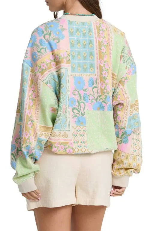 BILLABONG Graphic Patchwork Sweatshirt