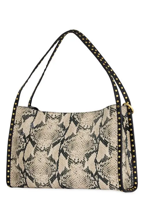 Rebecca Minkoff Dylan Snake Embossed Leather Shoulder Bag