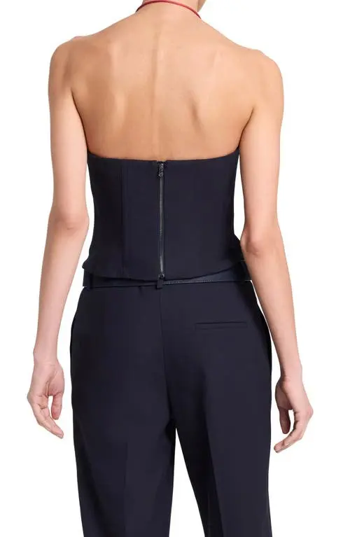 TWP Jillian Stretch Wool Bustier Top