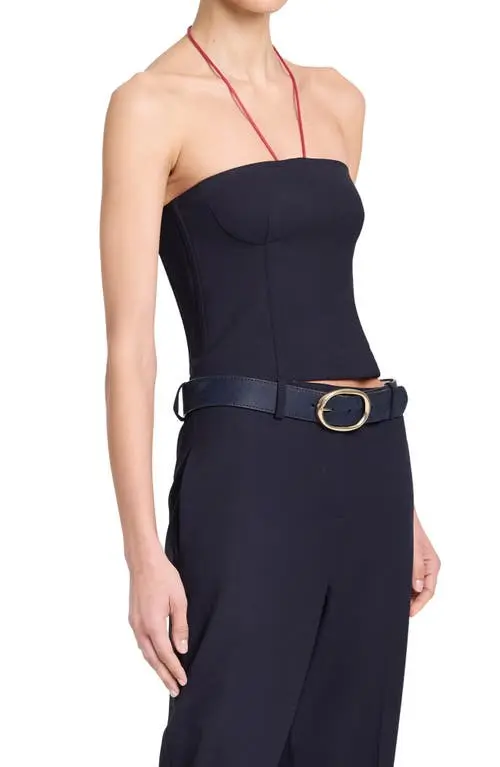 TWP Jillian Stretch Wool Bustier Top