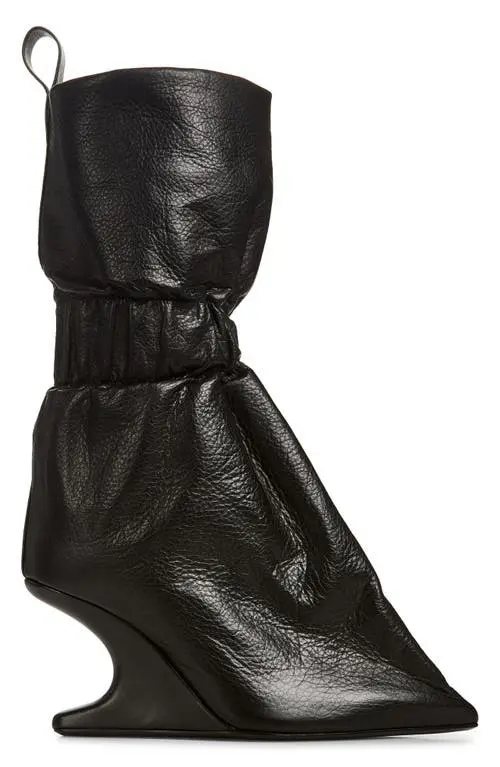 Rick Owens Cantitaquito Pointed Toe Wedge Boot