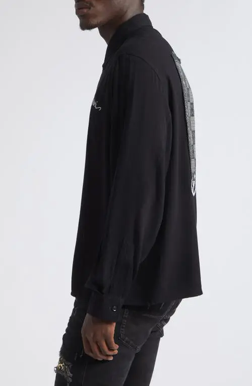 Amiri Ma Check Viscose Button-up Shirt