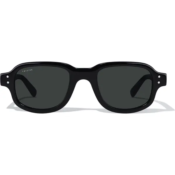 COSSINO Tres 48mm Rectangle Acetate Sunglasses - Black