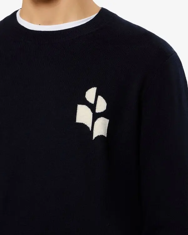 Isabel Marant Étoile Antea Two-tone Cotton And Wool Sweater