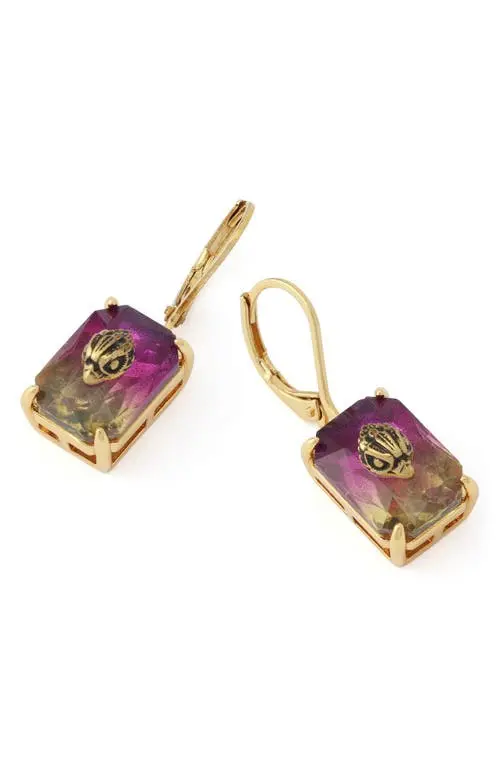 Kurt Geiger Ombré Stone Eagle Leverback Drop Earrings
