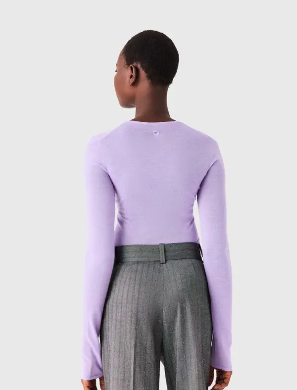 Maje Second-skin Round Neck Jumper