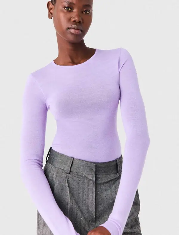 Maje Second-skin Round Neck Jumper