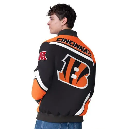 G-III EXTREME Cincinnati Bengals Maximum Racing Full-snap Jacket