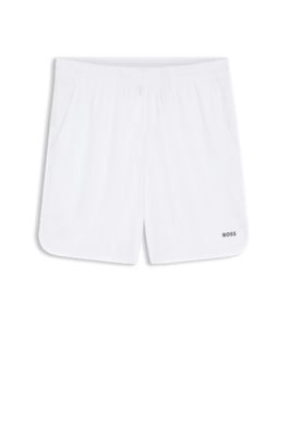 BOSS Active Stretch-fabric Shorts With Mesh Pocket Bags