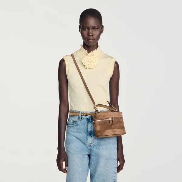 Sandro Tangolino Suede Bag