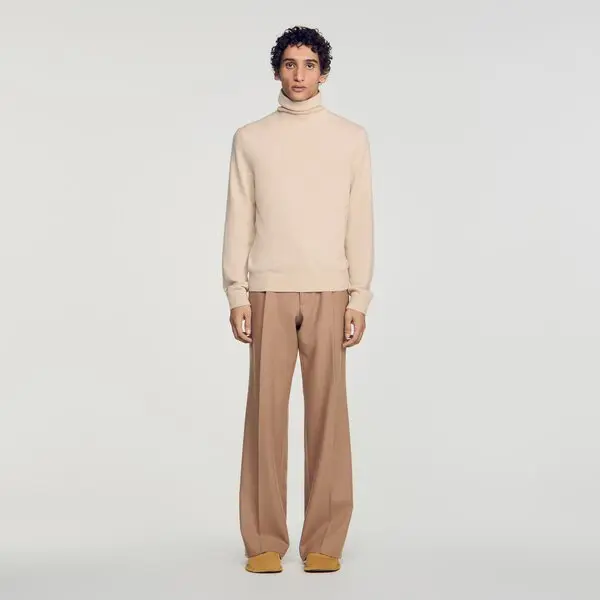 Sandro Roll Neck Cashmere Sweater