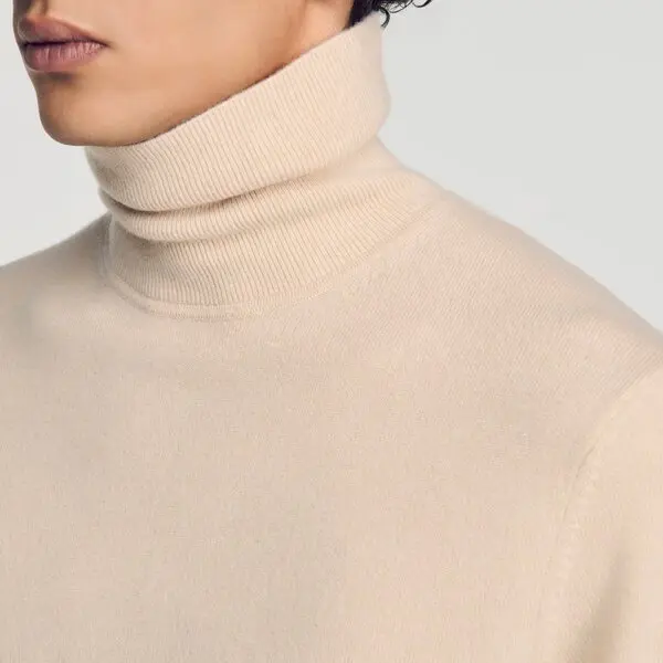 Sandro Roll Neck Cashmere Sweater