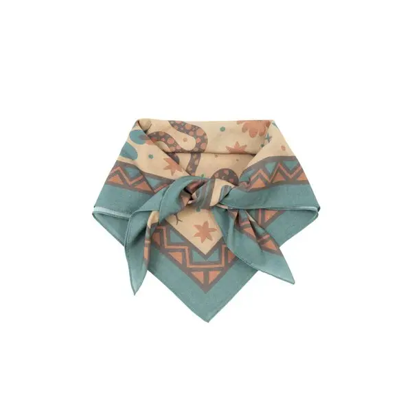 Saachi Kalahari Oversized Bandana - Blue/orange