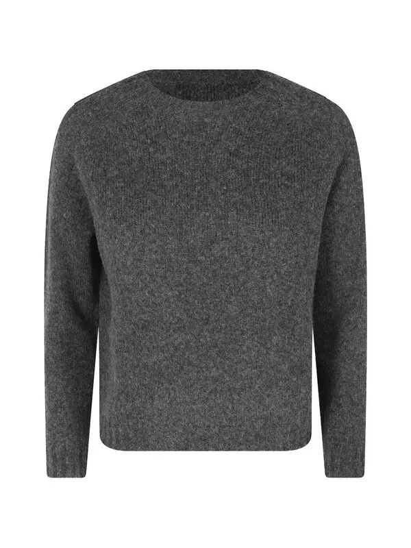ROBERTO COLLINA Crew-neck Raglan-sleeve Sweater - Grey