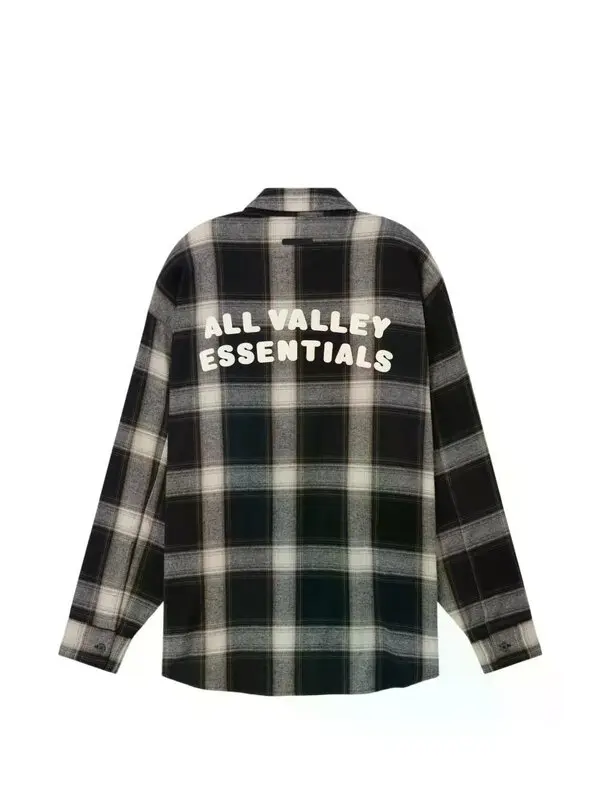 Fear Of God Plaid Pattern Logo-print Shirt