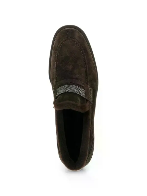 Brunello Cucinelli Suede Loafers - Brown
