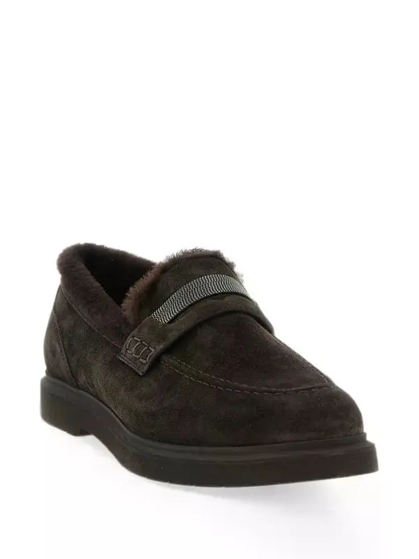 Brunello Cucinelli Suede Loafers - Brown