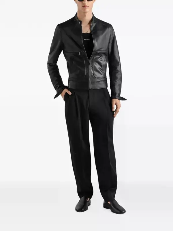 Dolce & Gabbana Nappa Leather Jacket