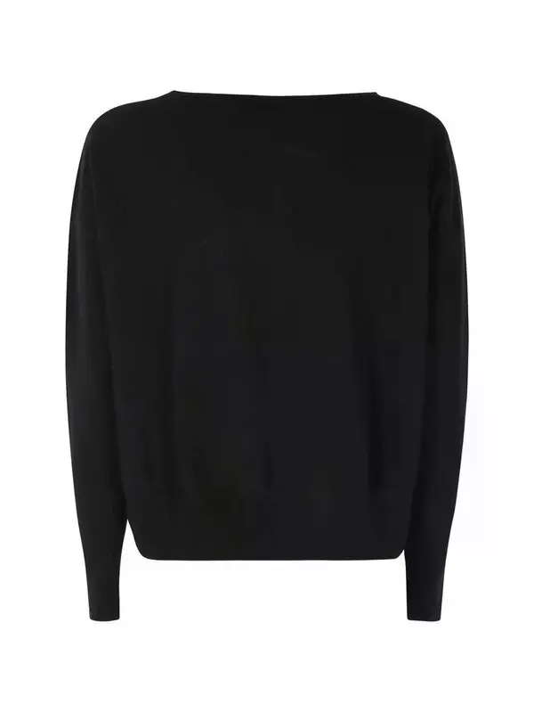 ROBERTO COLLINA V-neck Knitted Sweater