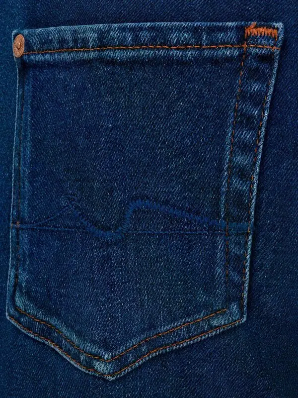 7 For All Mankind Faded Whiskered Jeans