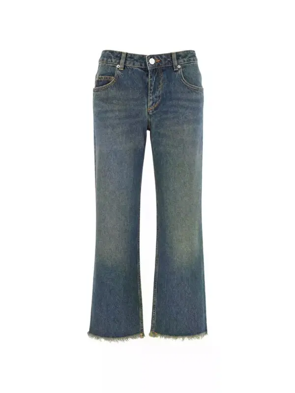 Isabel Marant Étoile Faded-effect Frayed Jeans - Blue