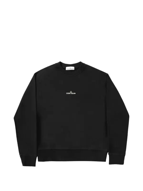 Stone Island Logo-print Sweatshirt - Black