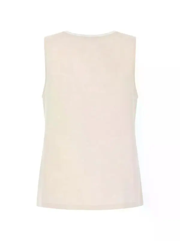 Fabiana Filippi V-neck Sleeveless Blouse - Neutrals