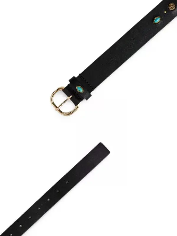 Momoni Desierto Stud-embellished Belt - Black