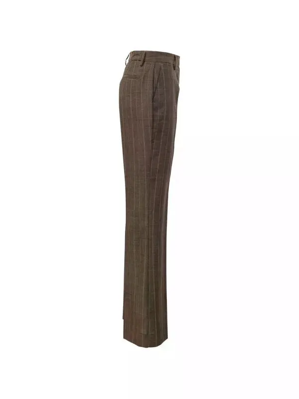 GANNI Pinstripe Straight-leg Trousers