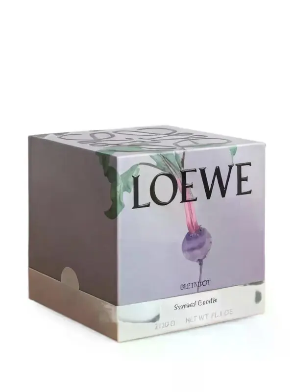 Loewe Ribbed-effect Candle - Red