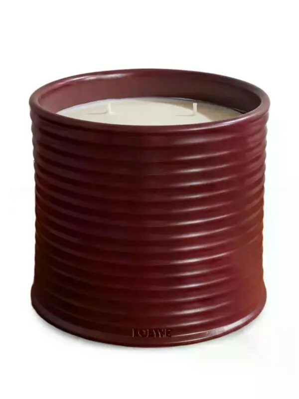 Loewe Ribbed-effect Candle - Red