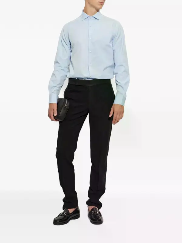 Paul & Shark Soffio Long-sleeve Cotton Shirt - Blue